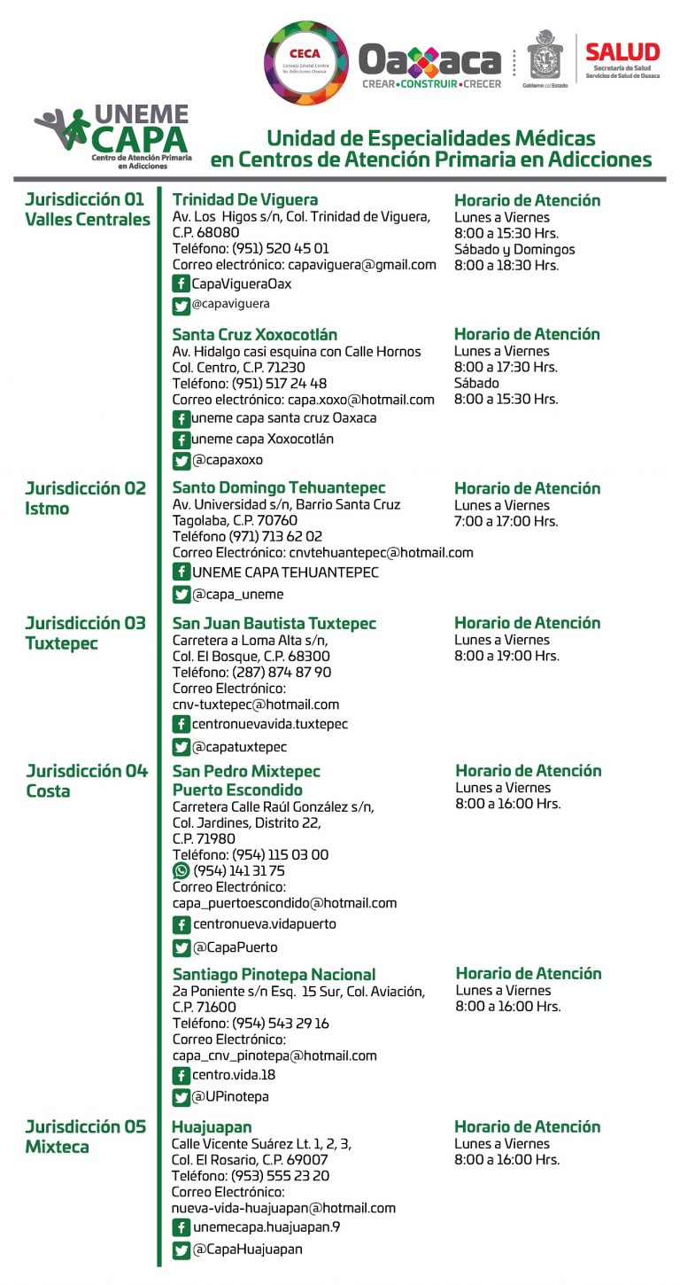 Centro de Atención Primaria en Adicciones – Dirección de Prevención y Promoción de la Salud